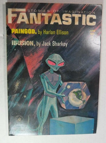 FANTASTIC STORIES MAG JUNE 1964 HARLAN ELLISON PAINGOD FIRST APP JACK ...