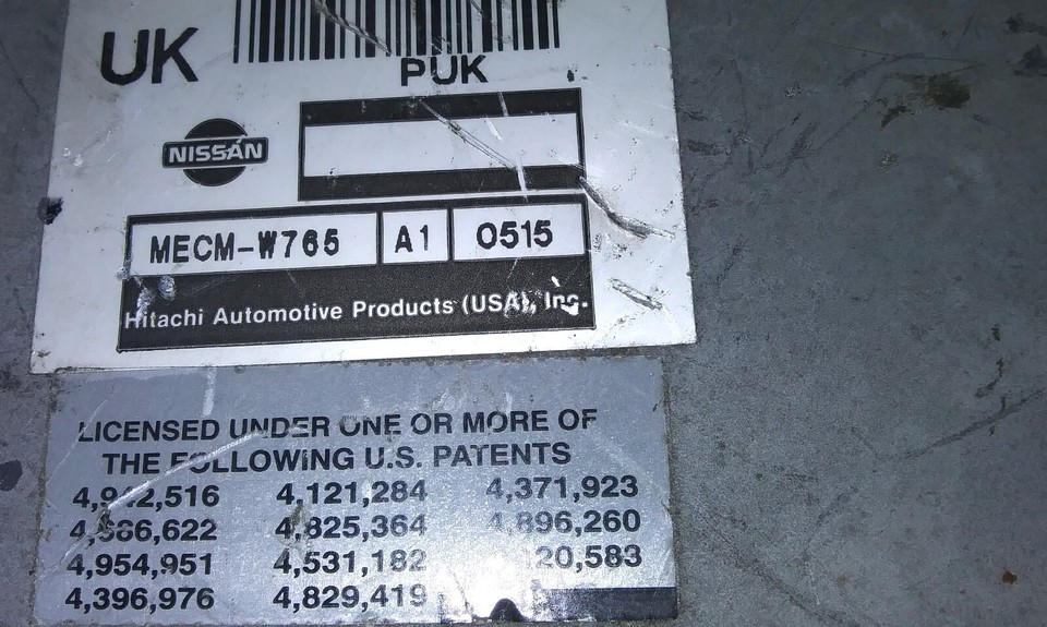 MECM-W765 Nissan Frontier or Xterra 2000-2001 ecm ecu computer | eBay