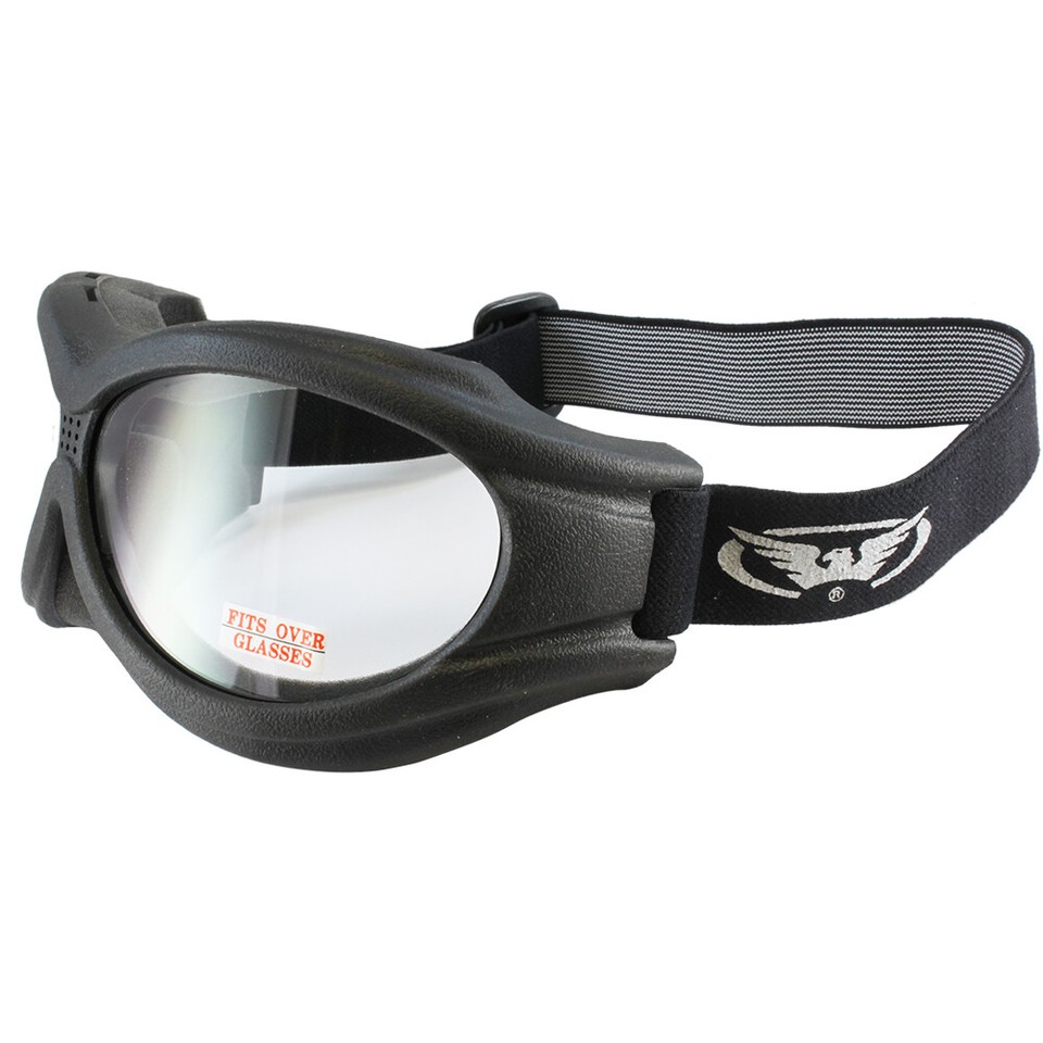 3 Pair Fit Over Foam Padded Shatterproof Anti-Fog Motorcycle Goggles ...