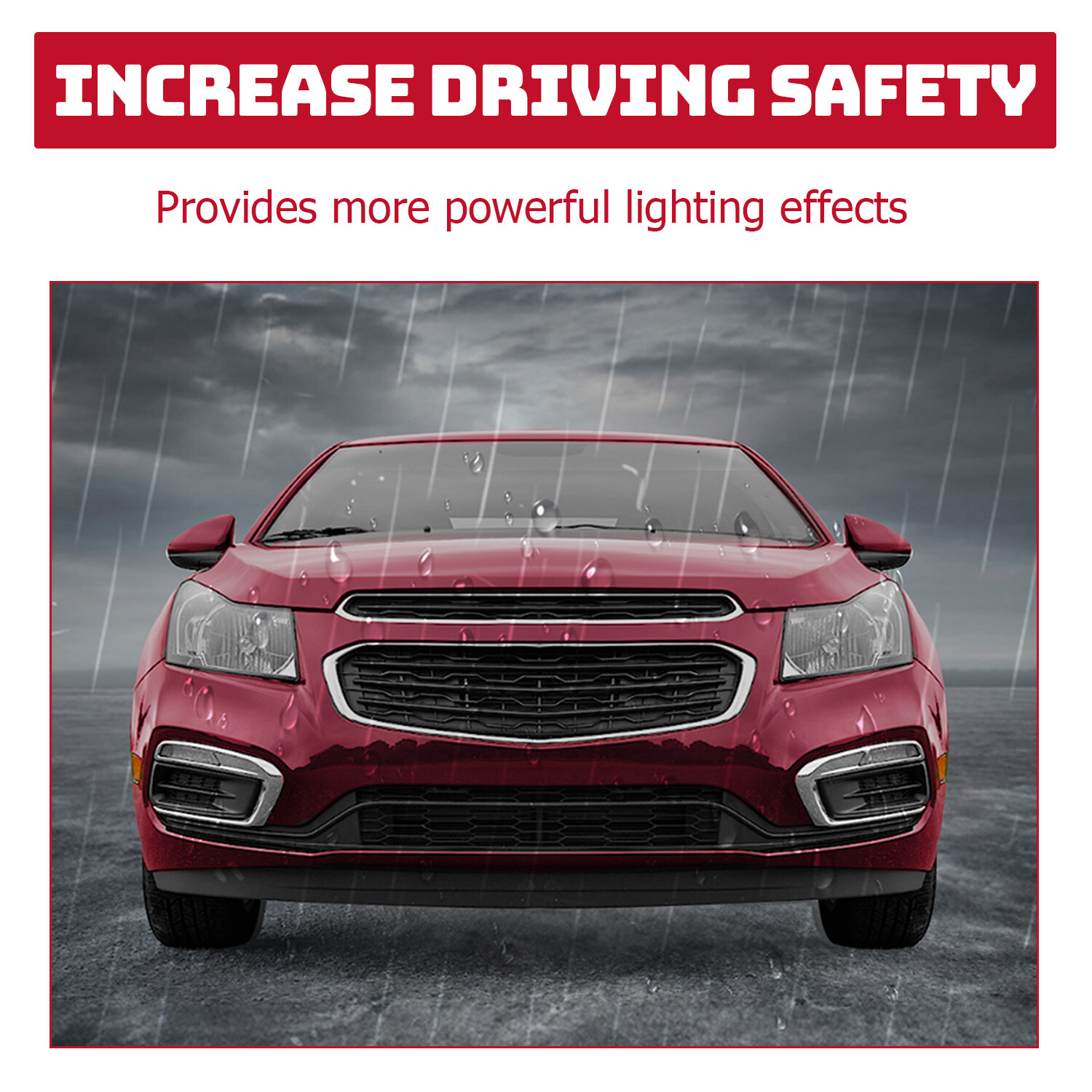 HECASA For Chevrolet Chevy Cruze 2015 2016 Fog Light Cover/Bezel Pair ...