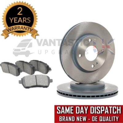 FORD FIESTA MK7 2008 -17 FRONT VENTED BRAKE DISCS X2 & PADS 1.25 1.4 1. ...