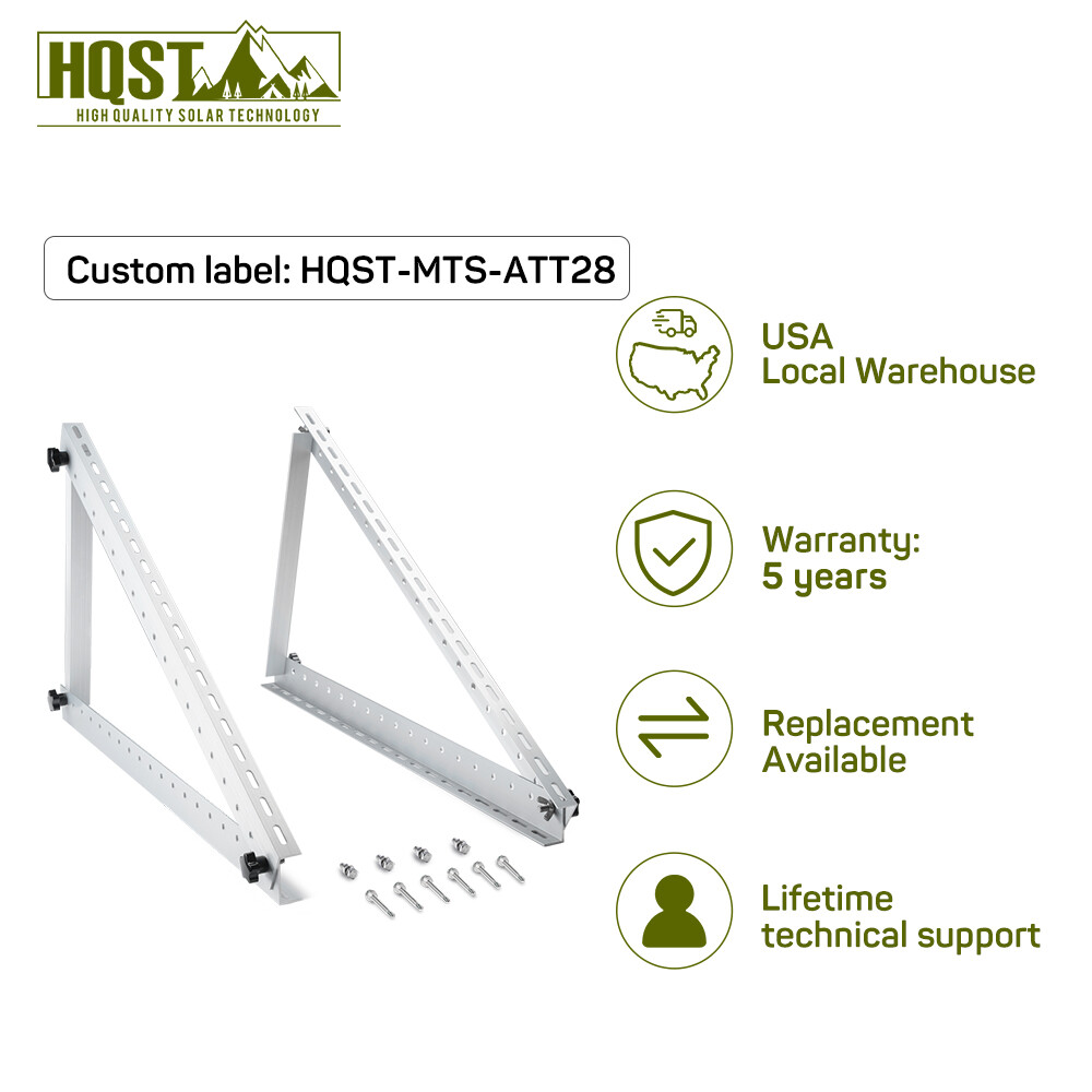 HQST Adjustble Solar Panel Tilt Mount Brackets Mounting Solar Panel For ...