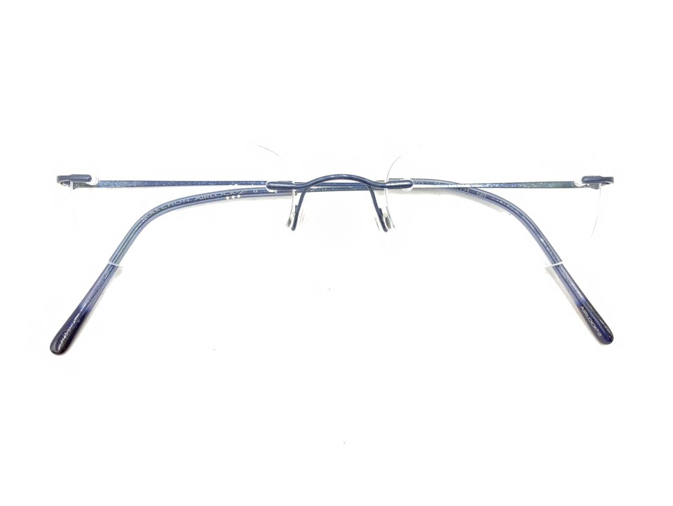 Marchon Airlock 2 760/3 24 Blue Rimless Eyeglasses Frames 50-21 140 ...