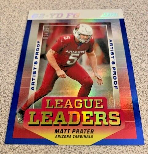 Matt Prater - Arizona Cardinals - 2024 Panini Score ARTIST'S PROOF SP ...