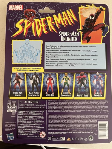 Marvel Legends Spider-Man Spider-Man Unlimited Action Figure Mint New ...