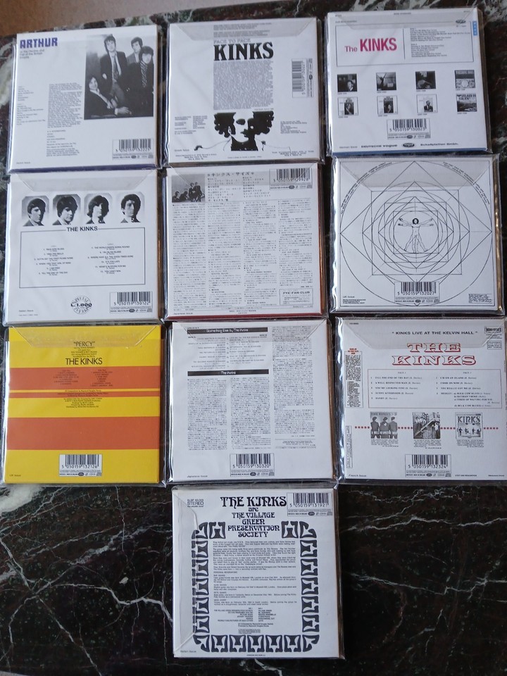 The Kinks 10 CD Miniature Replica Series -VERY RARE set Mint Sealed ...