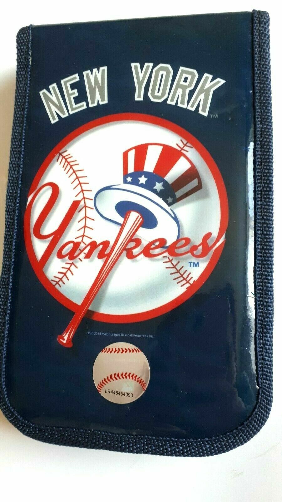 NY YANKEES FILLED PENCIL CASE NAVY SILVER RUBBER NOTE PENCILS RULLER ...