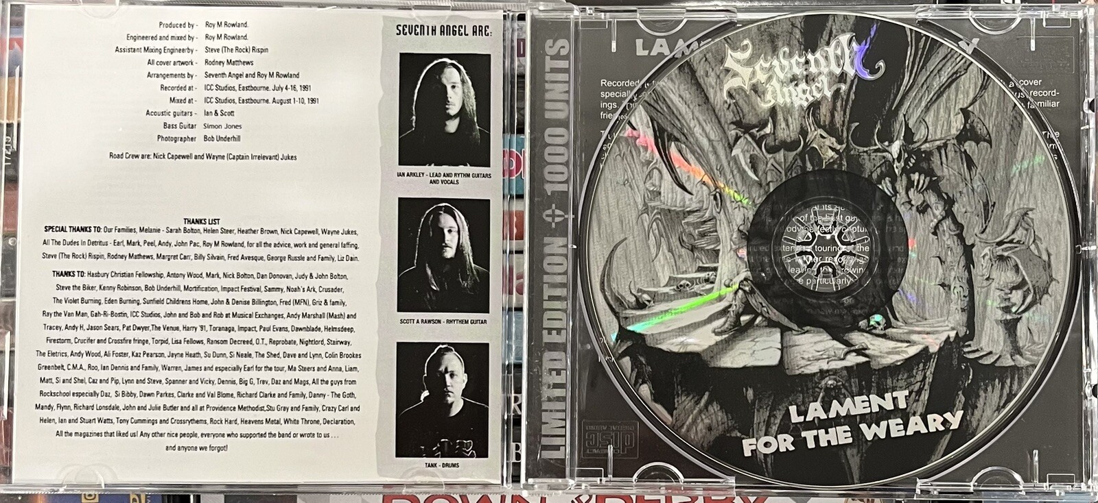 Seventh Angel Lament For The Weary CD 1991 Thrash Doom Christian Metal ...