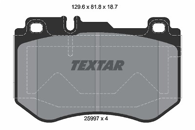 Textar 2599701 Brake Pad Set for sale online | eBay UK