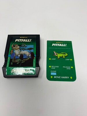 Intellivision Pitfall 1982 two overlay cards Video Games USA Retro ...