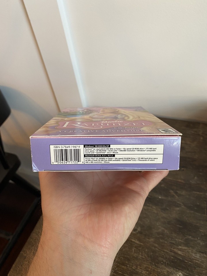 Barbie as Rapunzel PC CD-ROM Game Windows Mac 2002 RARE - NICE FREE ...