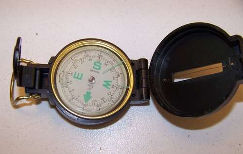 Vintage Black Engineer Lensatic Military Style Directional Compass | eBay