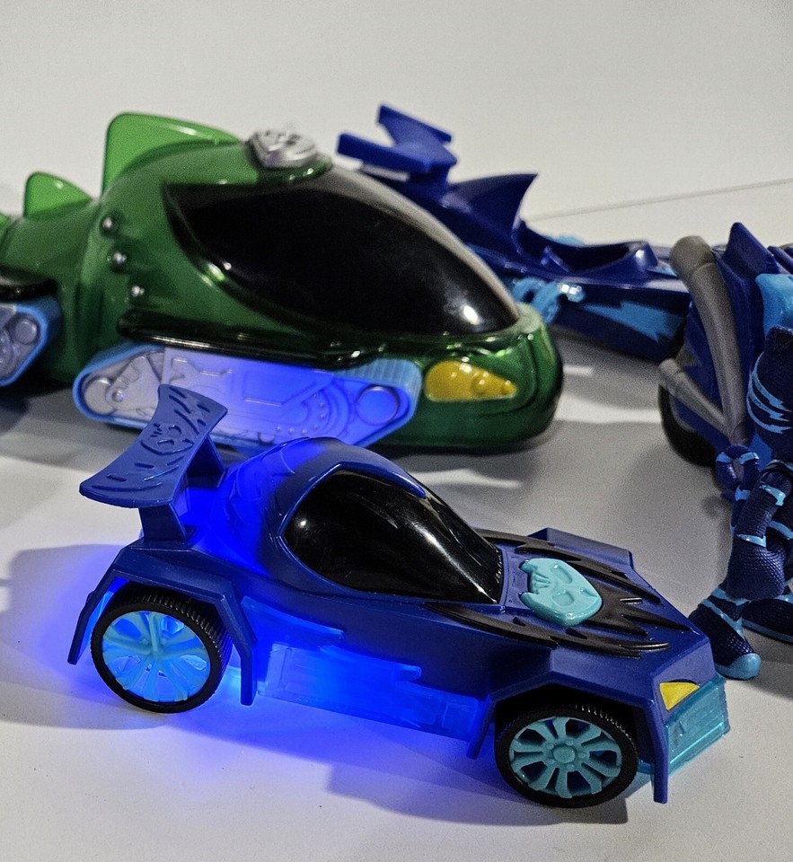 PJ Masks LOT - Gekko Mobile, Deluxe Vehicle, Kickback Cycle, Owlette ...