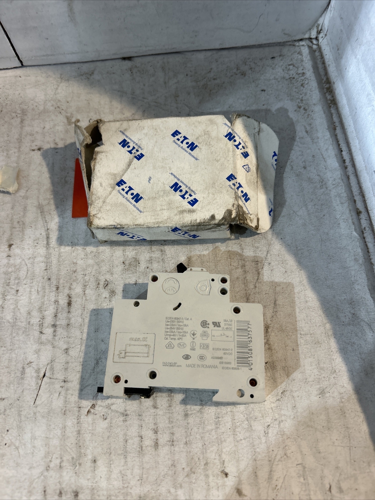 Eaton FAZ-C4/1, SP167256 Moeller Mini Circuit Breaker 4A 1P 277VAC ...