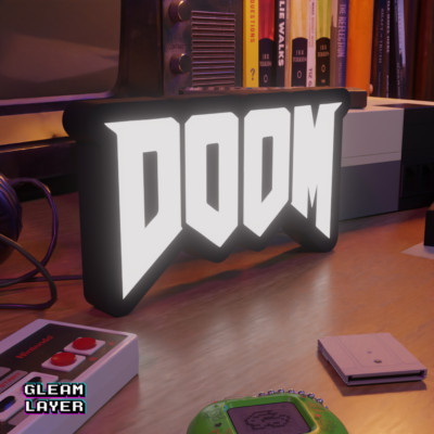 Doom Led Retro Gaming RGB Light Sign | eBay