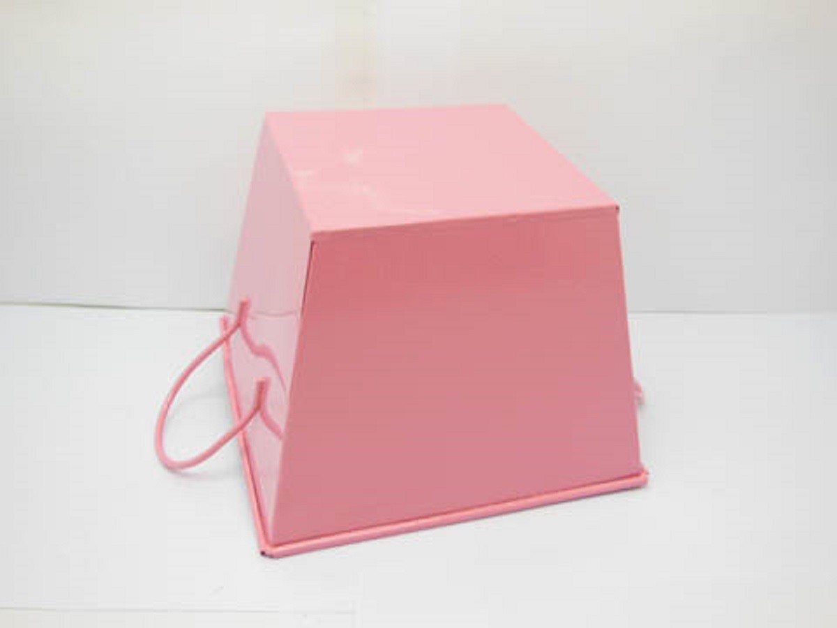 10X Square Metal Bucket with Handles for Wedding Favor - Pink | eBay