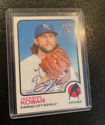 2022 Topps Heritage Real One Auto Jackson Kowar #ROA-JKW Rookie Auto RC ...