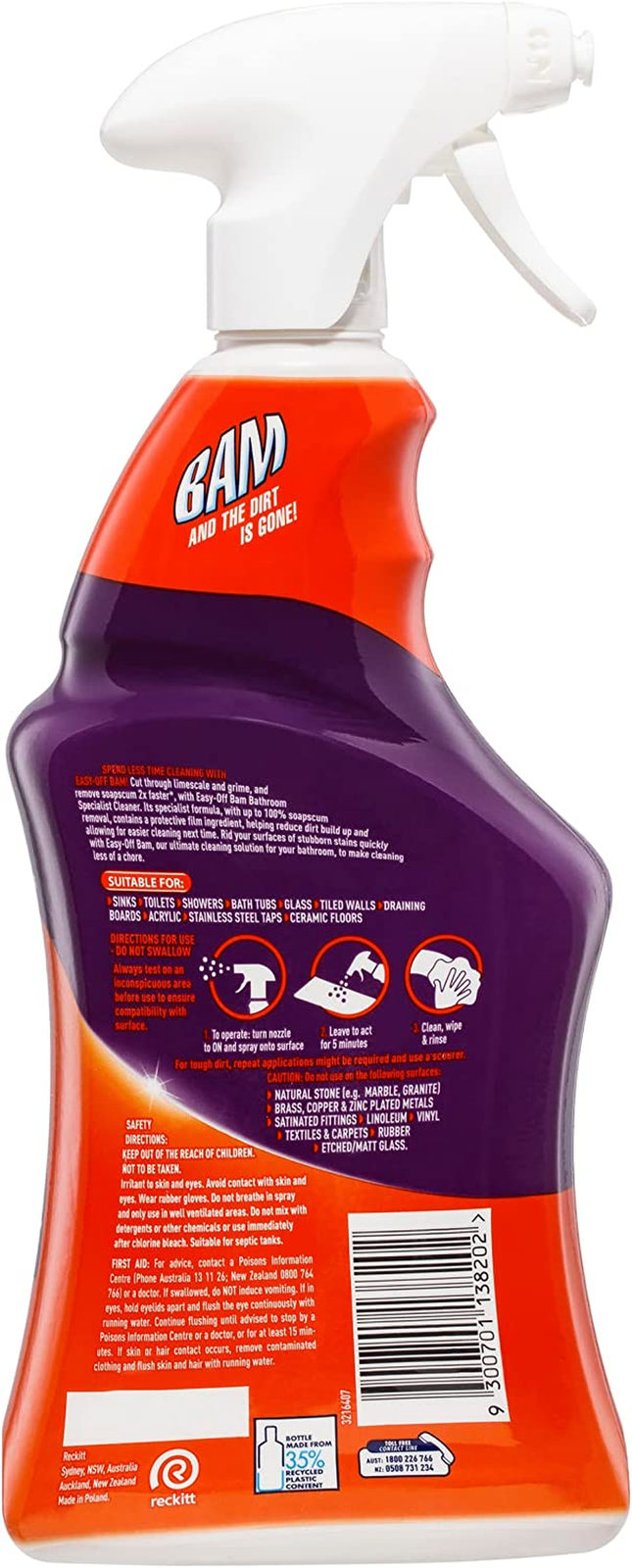 Easy off Bam Soapscum Trigger 750Ml | eBay