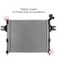 2839 Radiator For 2006 07 08 09 2010 Jeep Grand Cherokee Commander 3.7 ...