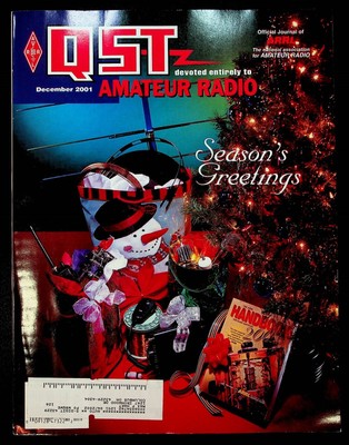VINTAGE QST Magazine December 2001 Christmas Cover Kenwood D700 ARRL ...