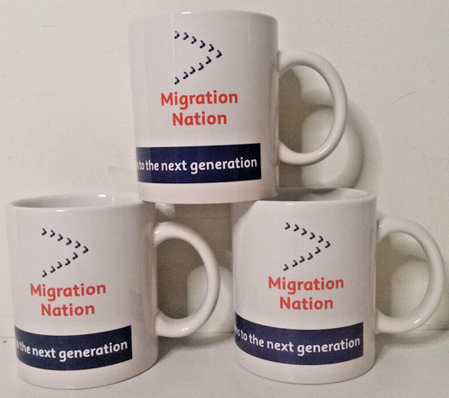 3x TELSTRA MUG MIGRATION NATION MOVE AUSTRALIANS TO THE NEXT G PHONE ...