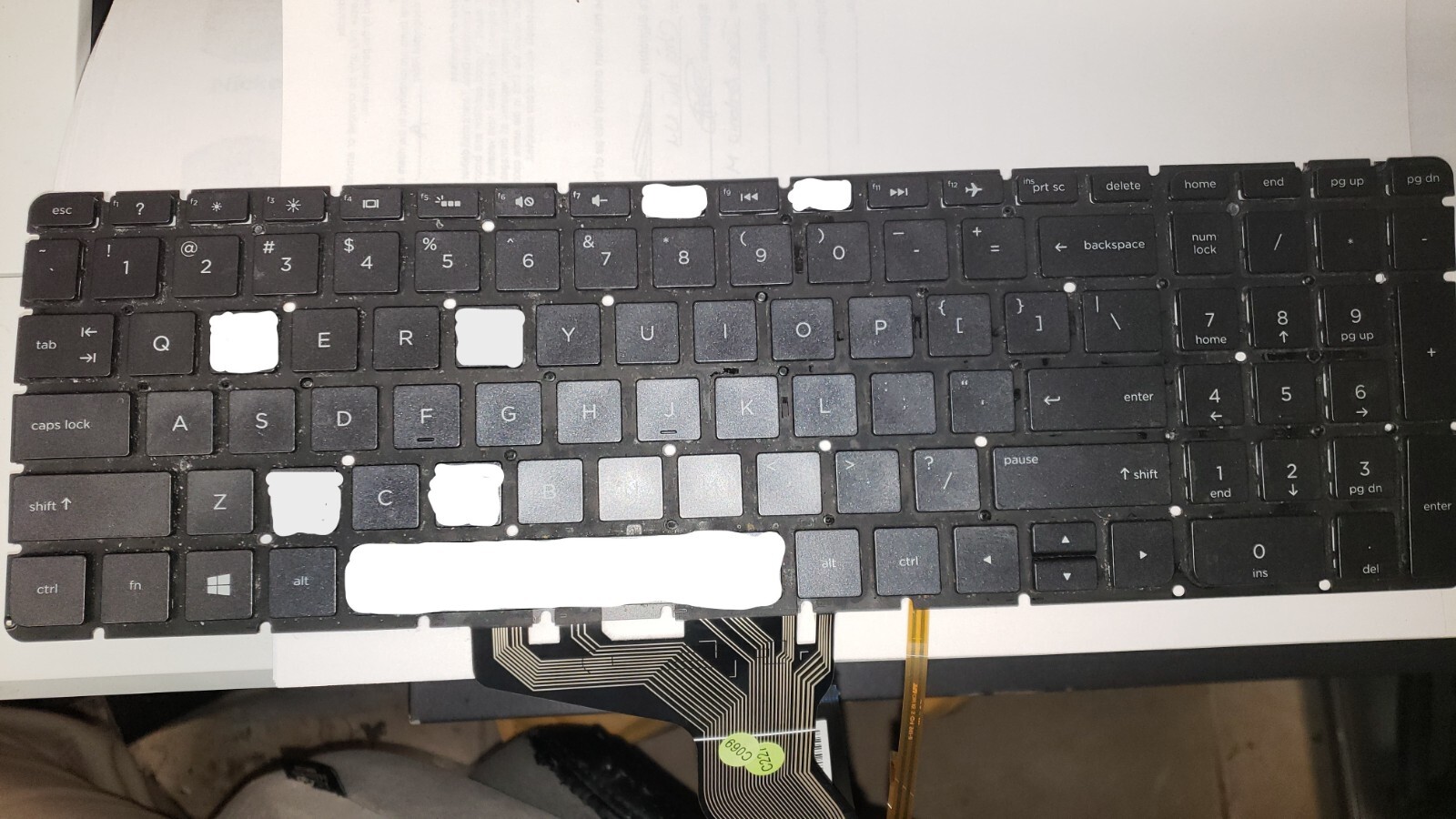HP Pavilion 15-AB223CL laptop keyboard single key replacement | eBay