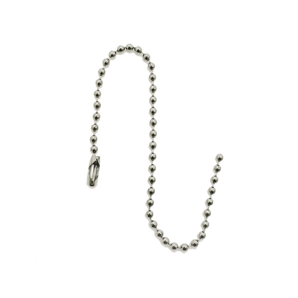 100pcs 10/15/20cm Metal Ball Beaded Chain With Connector Clasp Tag Key ...