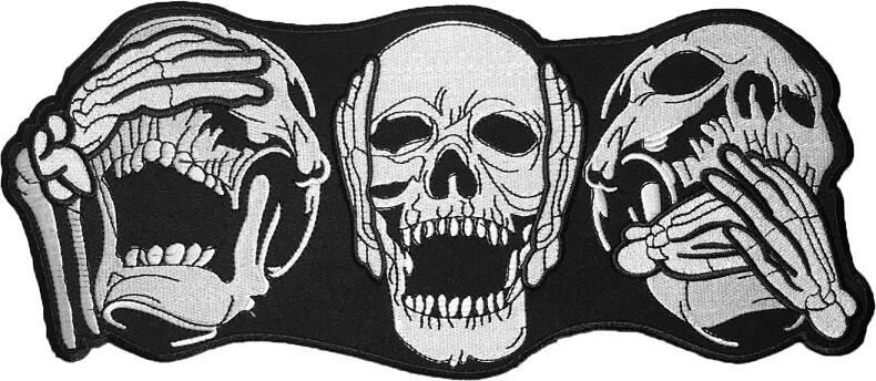 Hear No Evil See No Evil Speak No Evil Skull Tattoos