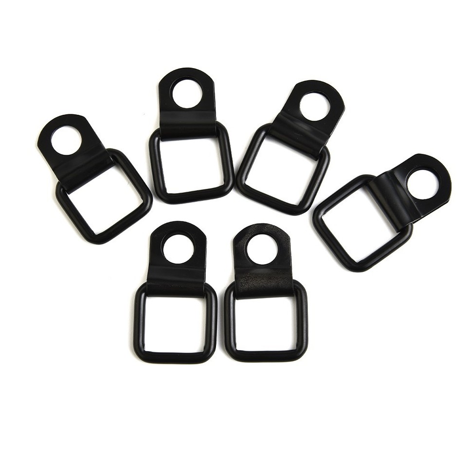 6Pcs Heavy Duty Fixing Point Anchor Lashing Eye Tie Down Loop Black D ...