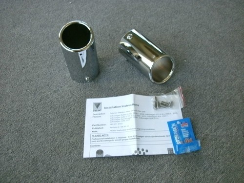 VW Volkswagen Golf GTI Rabbit Jetta Sportswagen Muffler Exhaust Tips ...
