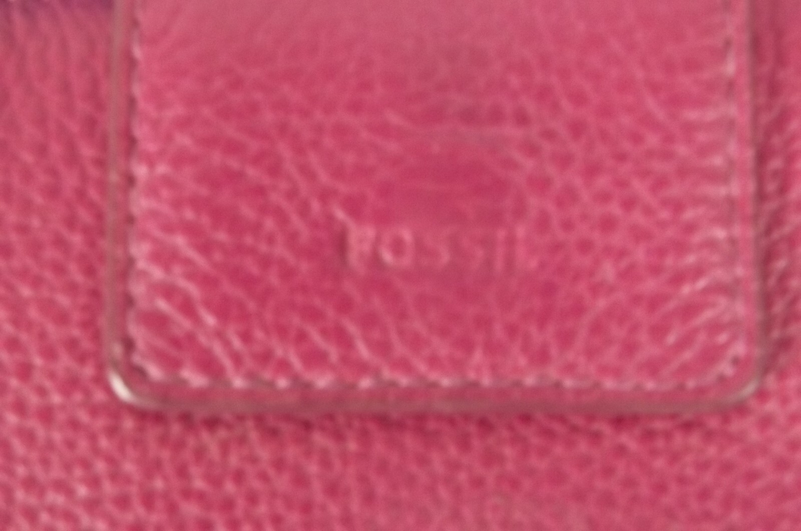 Fossil Sydney Tab Clutch Wallet Raspberry Exterior Purple Interior Snap ...