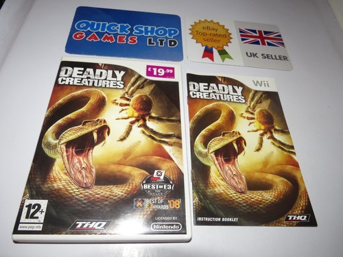 Nintendo Wii Deadly Creatures uk tracked delivery + extended guarantee ...