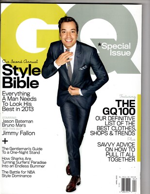 2013 APRIL GQ MAGAZINE JIMMY FALLON BRUNO MARS JASON BATEMAN | eBay