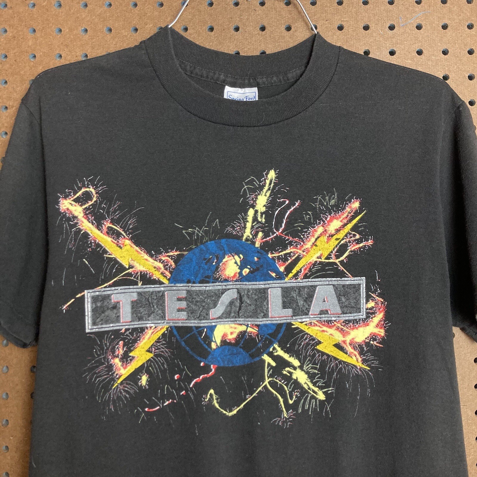 Vintage TESLA T-shirt Medium World Tour Band Tee Conc… - Gem