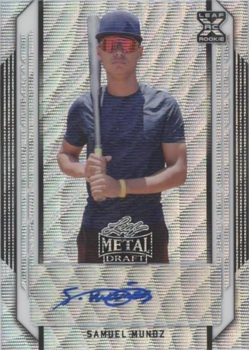 2021 Leaf Metal Draft - Samuel Munoz #BA-SM1 Silver Wave (AU, RC) for ...