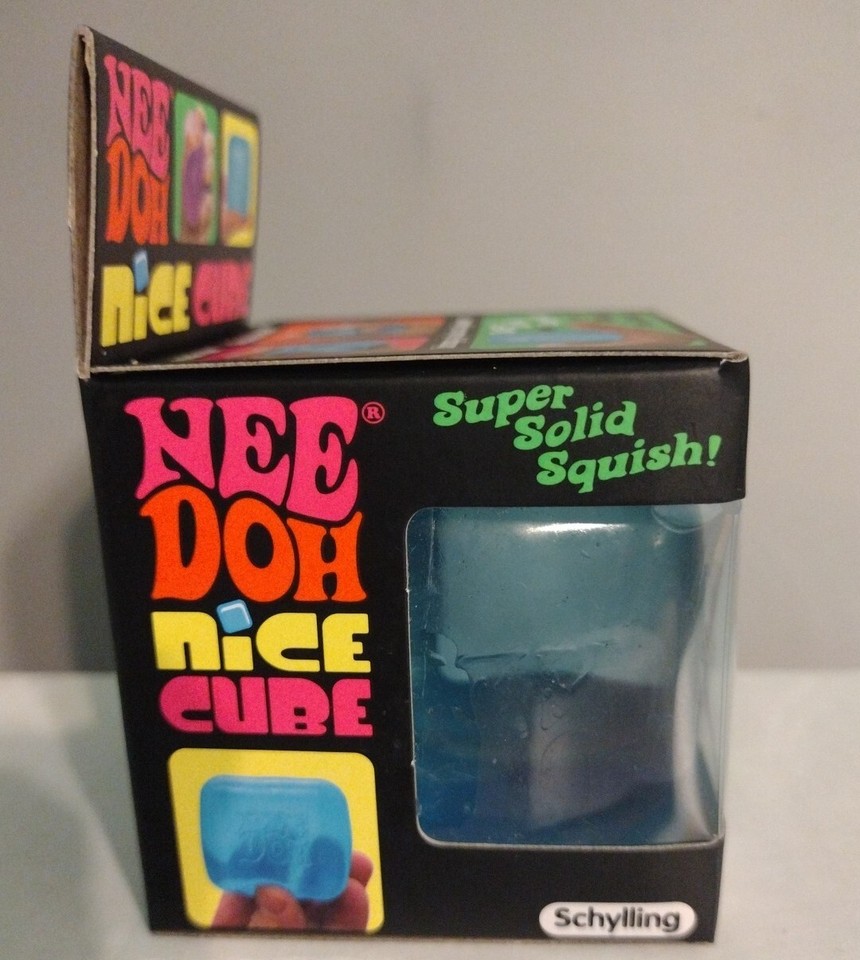 Nee Doh Nice Cube Schylling Super Solid Squish Blue NEW | eBay