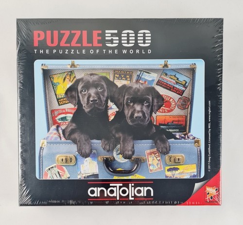 New - Greg Cuddiford Travel Labs Jigsaw Puzzle Black Labrador Puppy 500 ...