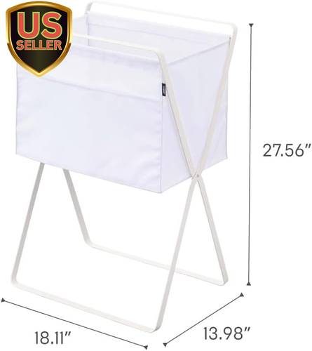 Home Tower Space Saving Storage Hamper, 27.6" - Steel - 9.8 Gallons, 35 ...