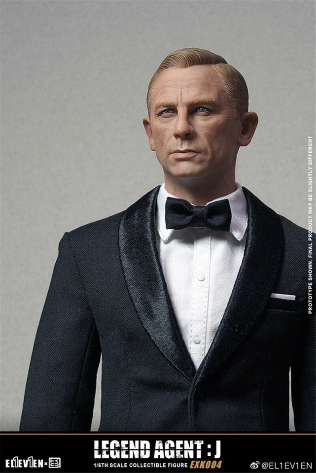 EXK004 1/6 Scale 007 Agent James Bond Daniel Craig Figure 12'' Male ...