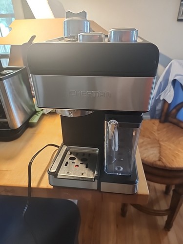 Chefman Barista Pro 6-in-1 Espresso Machine with Built-In Milk Frother ...