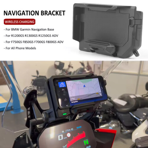 Wireless Charging GPS Phone Holder For BMW F850GS F750GS R1200 R1250 ...