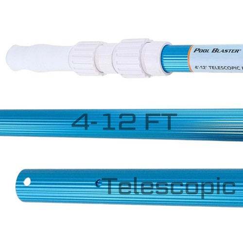12 Foot Pole Cordless Pool Vacuum Telescopic Aluminum Extension Handle ...