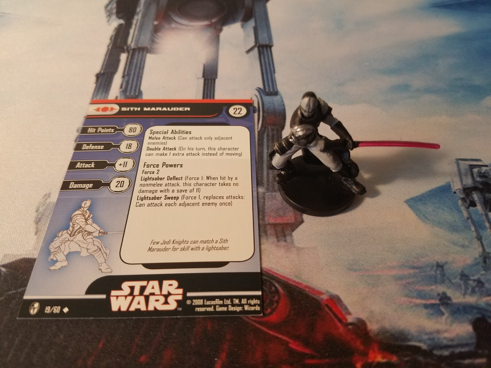 Star Wars Miniatures Knights of the Old Republic 19 Sith Marauder | eBay