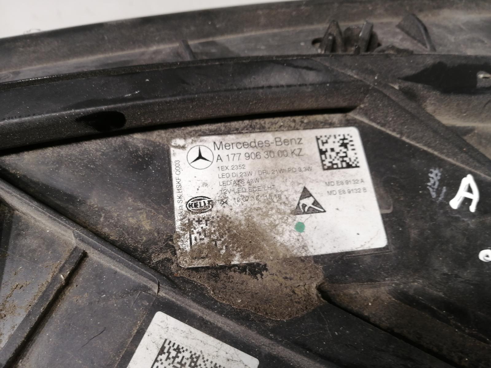 MERCEDES A CLASS Headlight LED Drivers Side 2018 W177 A1779063000 | eBay