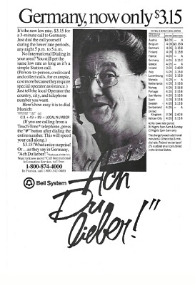 1975 Bell System Vintage Print Ad Telephone Utility Long Distance | eBay