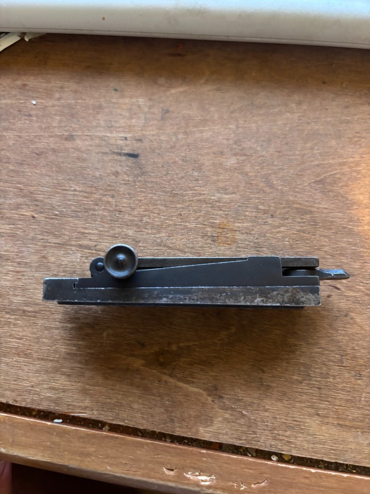 1901 US Springfield Krag Rear Sight Complete other than mounting screws ...