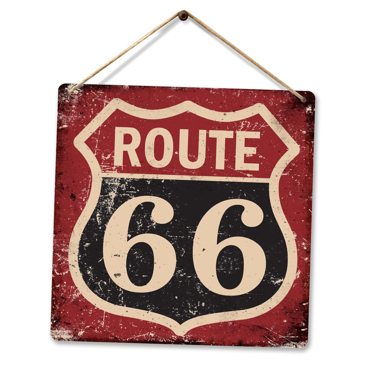 Vintage Route 66 Logo Stickers Route 66 | MuralDecal.com