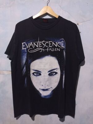Evanescence Band Tshirt, Black Short Sleeve Unisex Tshirt Reprint ...