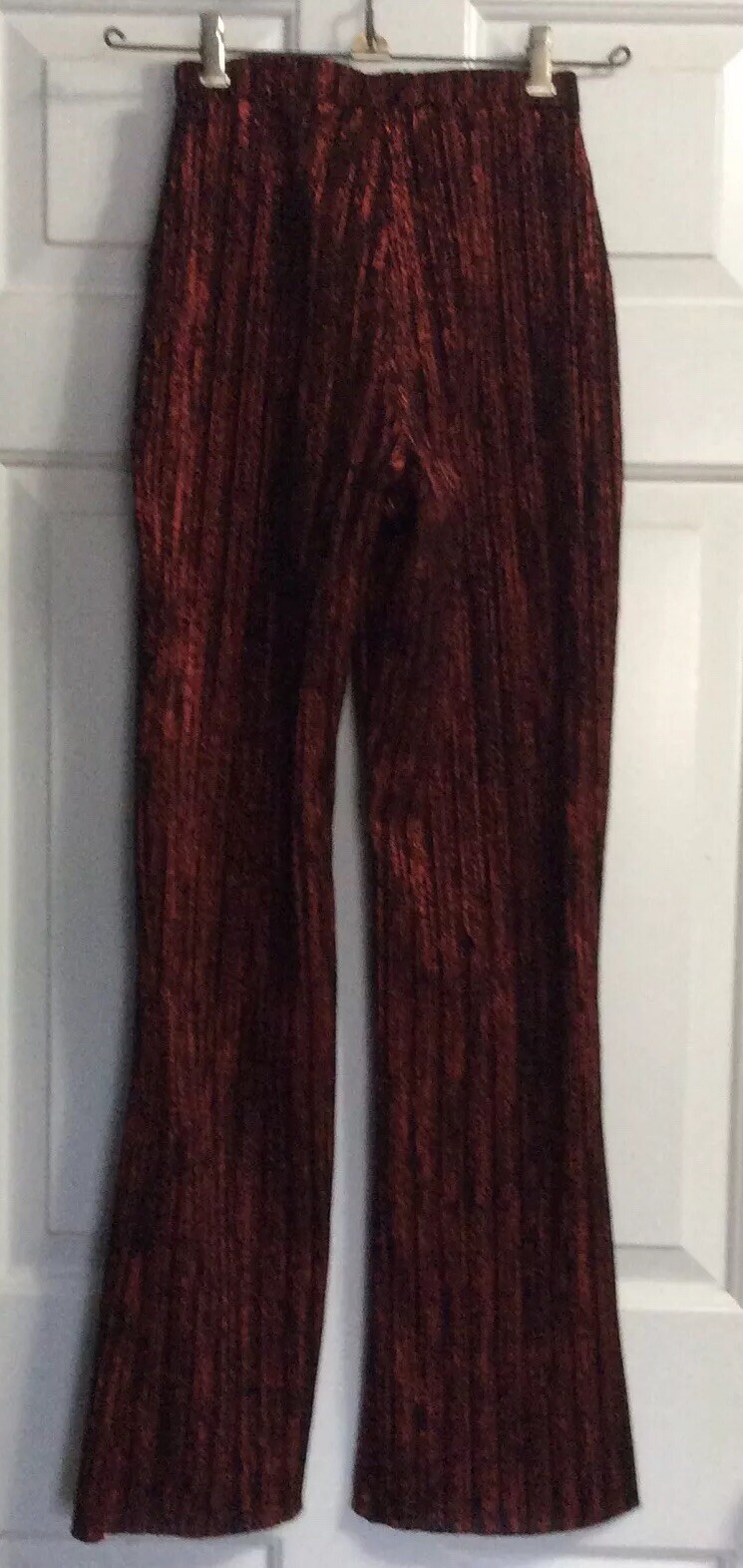 Curtain Call Costumes Pants Wide Leg Red Metallic Fla… - Gem