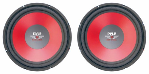 15" SVC Subwoofer Speakers 4ohm fifteen inch PAIR Car Bass sub Woofers ...